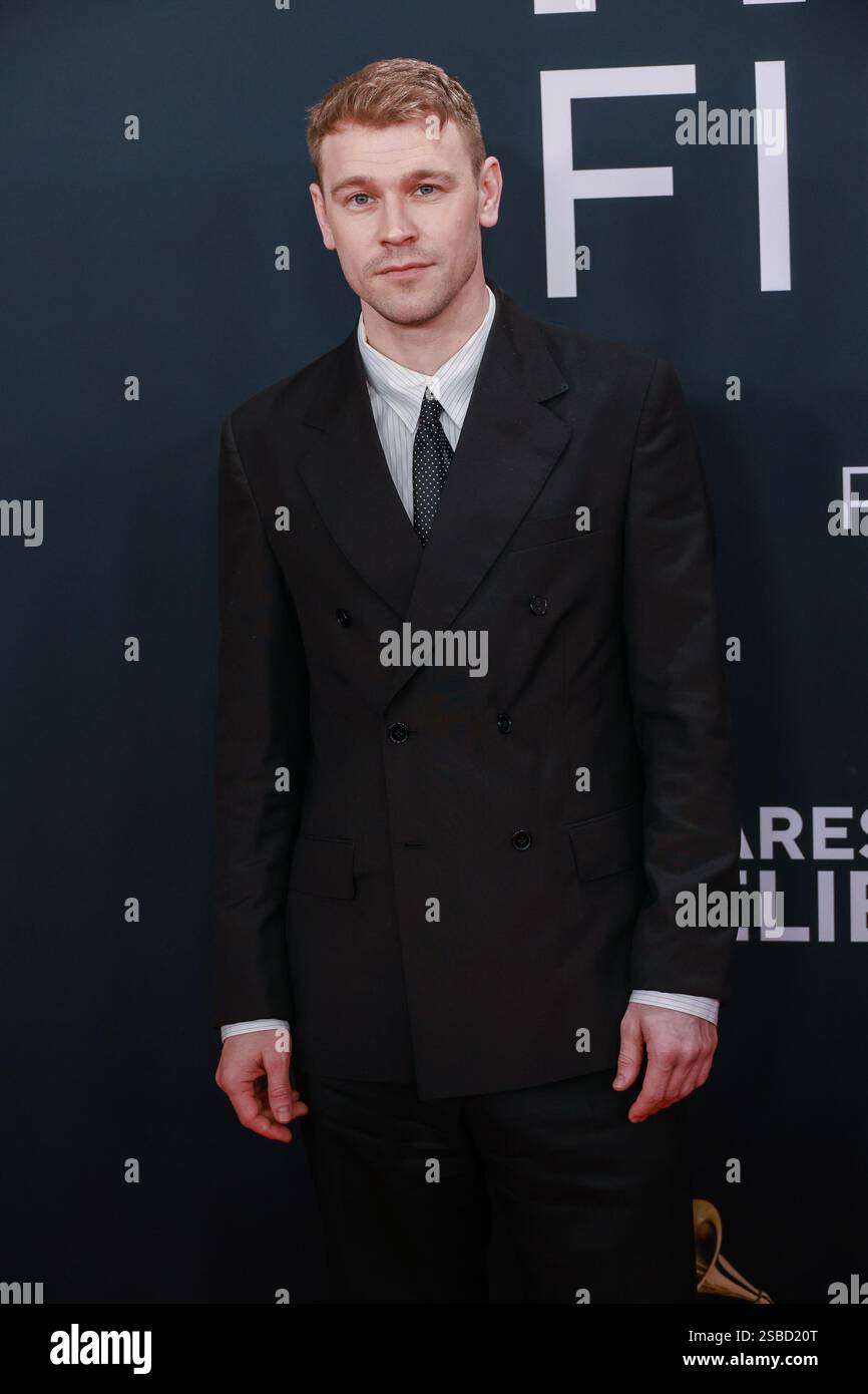Los Angeles, USA. 02nd Feb, 2025. Finn Keane walking on the red carpet ...