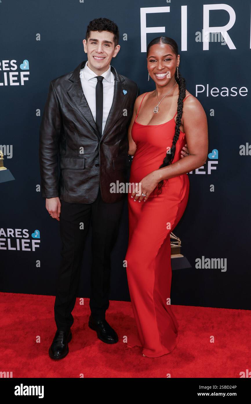 Los Angeles, USA. 02nd Feb, 2025. Janine Rubenstein and Patrick Gomez ...