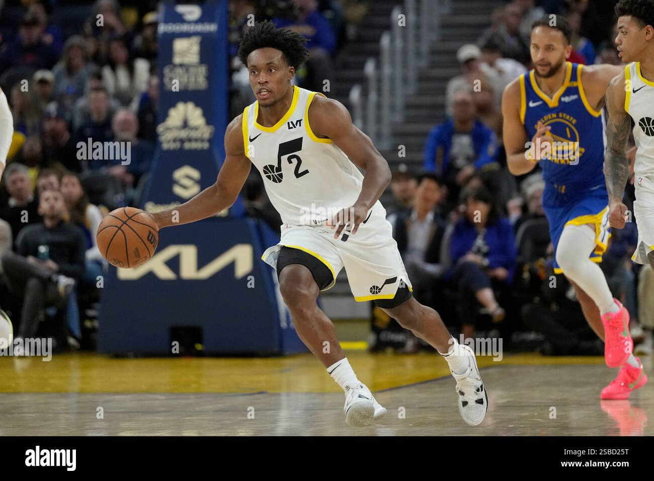 Utah Jazz guard Collin Sexton (2) during an NBA basketball game against ...