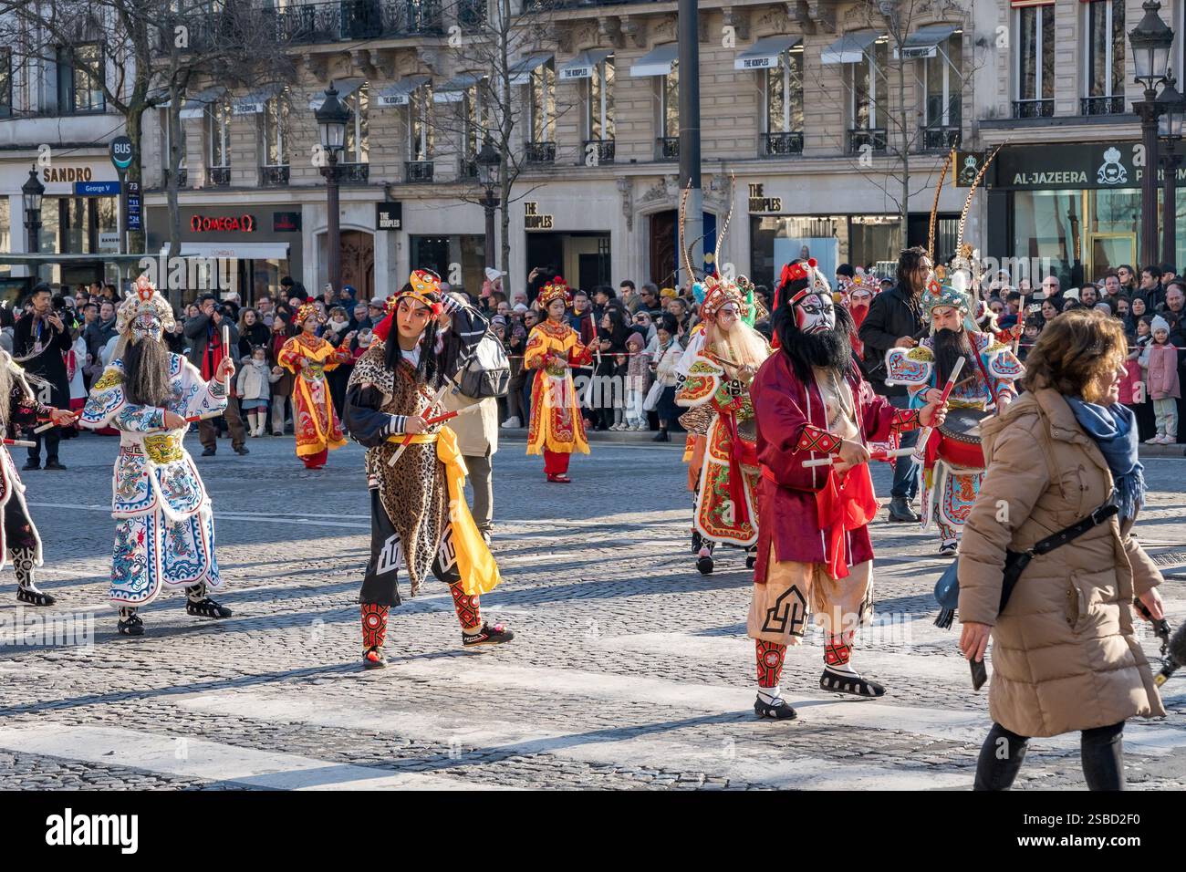Lively parade celebrates Chinese New Year on Champs-Elysees in 2025 ...