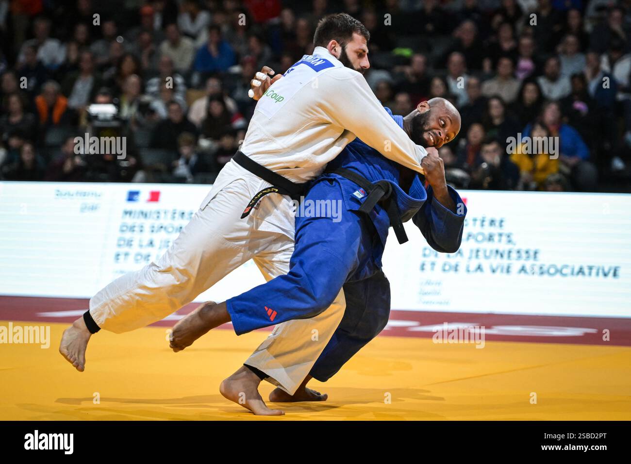 Paris, France. 02nd Feb, 2025. IJF's Arman Adamian completes against ...