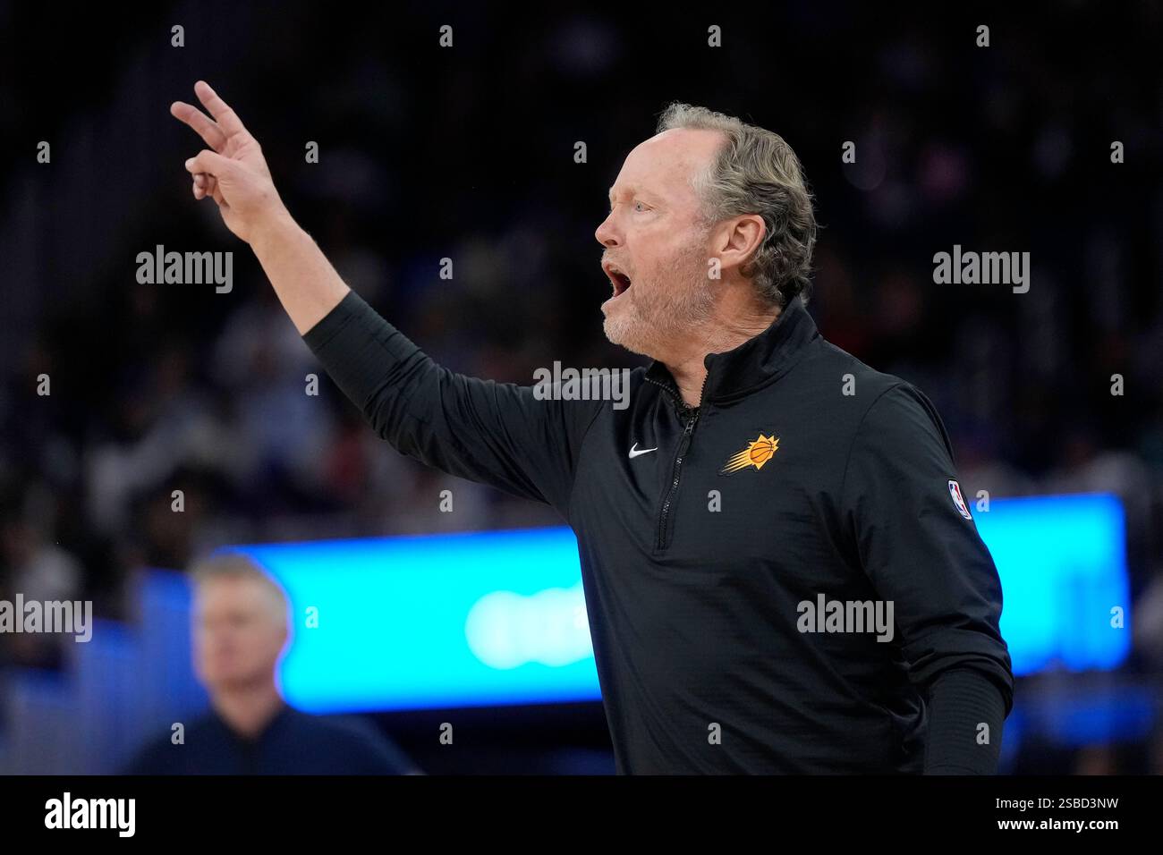 Phoenix Suns head coach Mike Budenholzer during an NBA basketball game ...