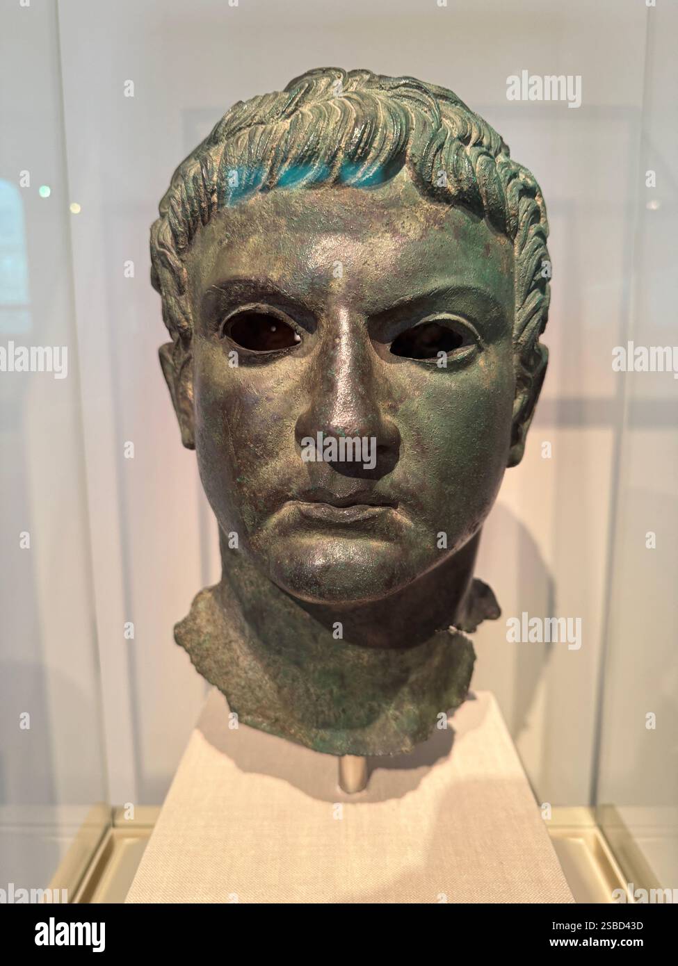 Bronze portrait of a man, identified as M. Agrippa, Roman, 1st half of ...