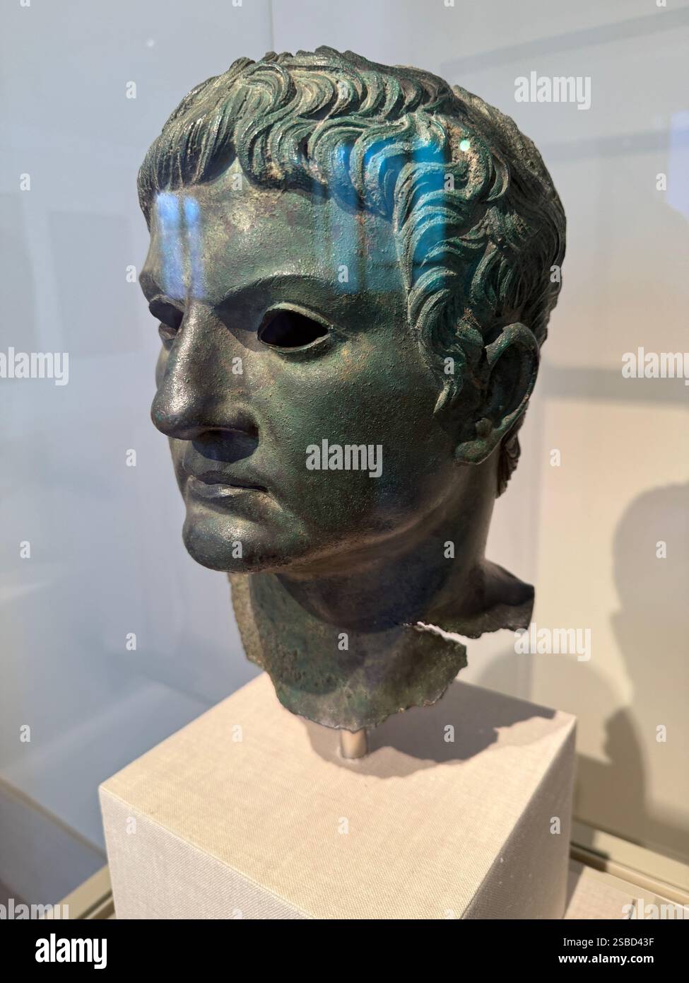 Bronze portrait of a man, identified as M. Agrippa, Roman, 1st half of ...