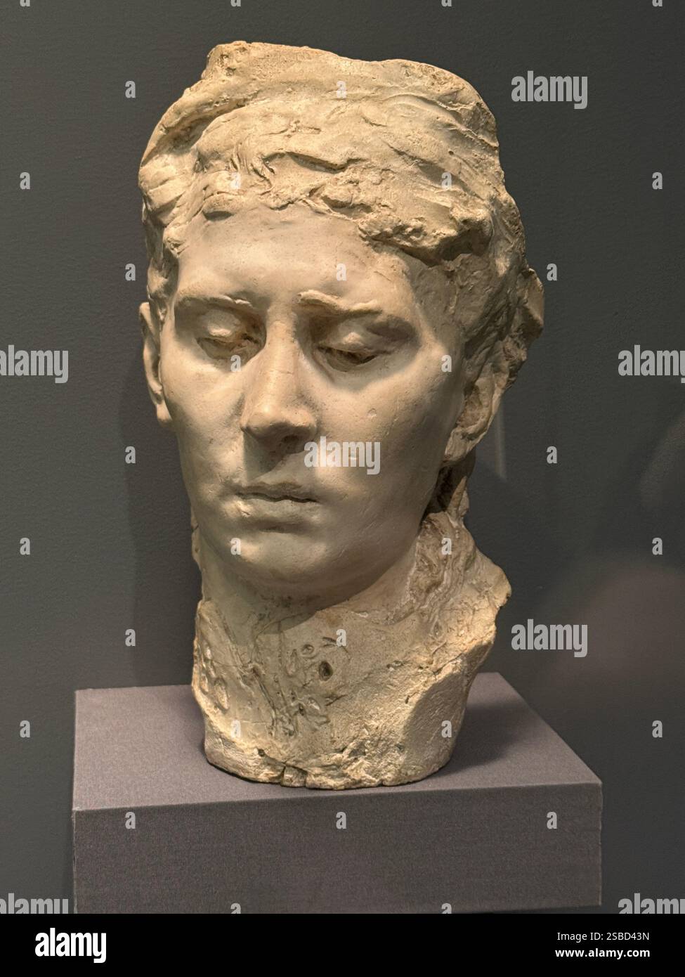 This is a cast of the final portrait Rodin made of Rose Beuret, one of ...