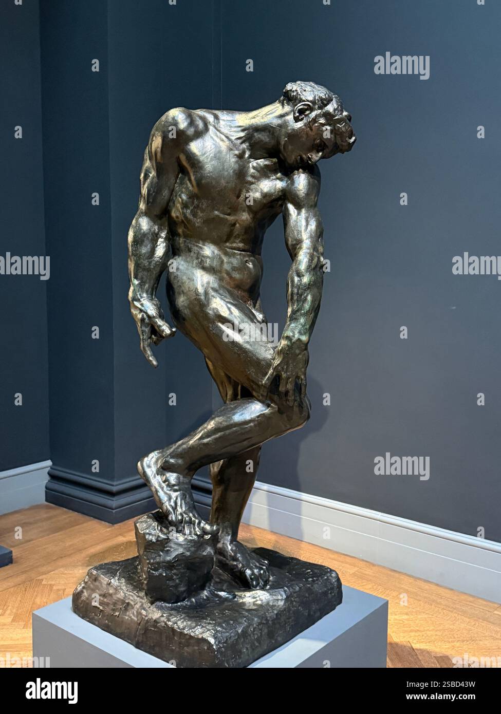 Adam: August Rodin, French, 1880, Bronze. Adam is shown after his ...