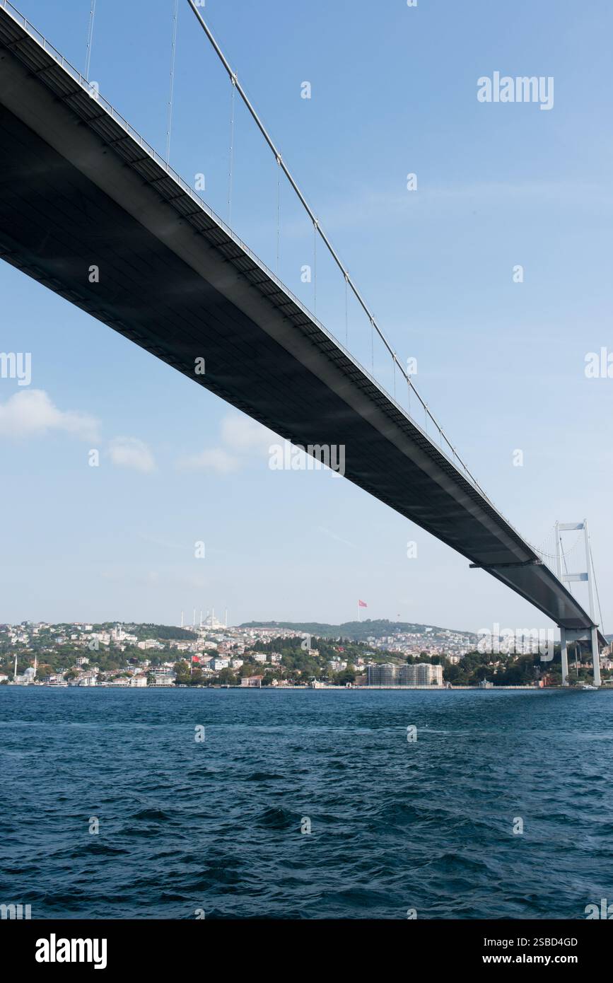 The Bosphorus Bridge, also known as the July 15 Martyrs Bridge and ...