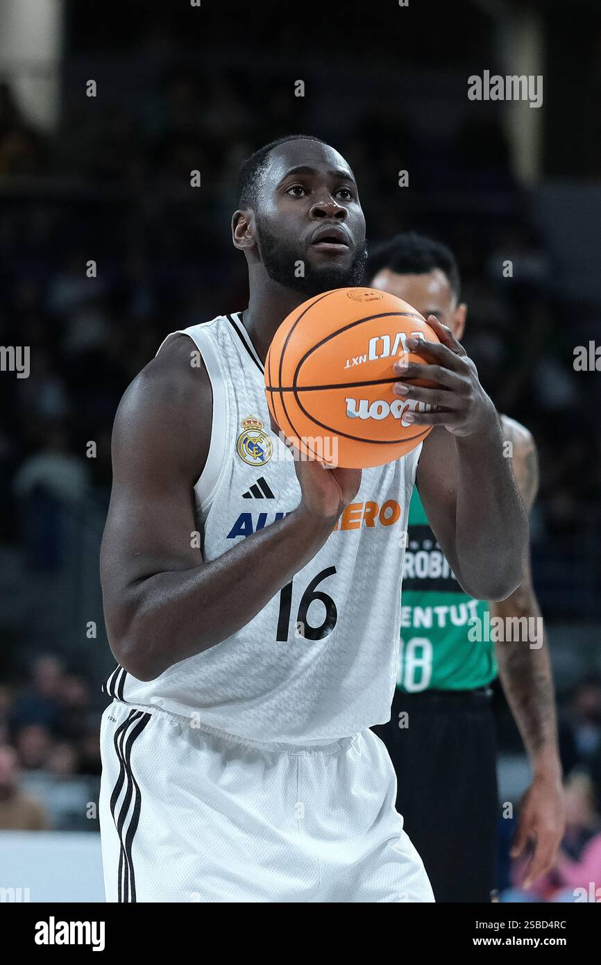 Usman Garuba of Real Madrid during the game between Real Madrid and ...