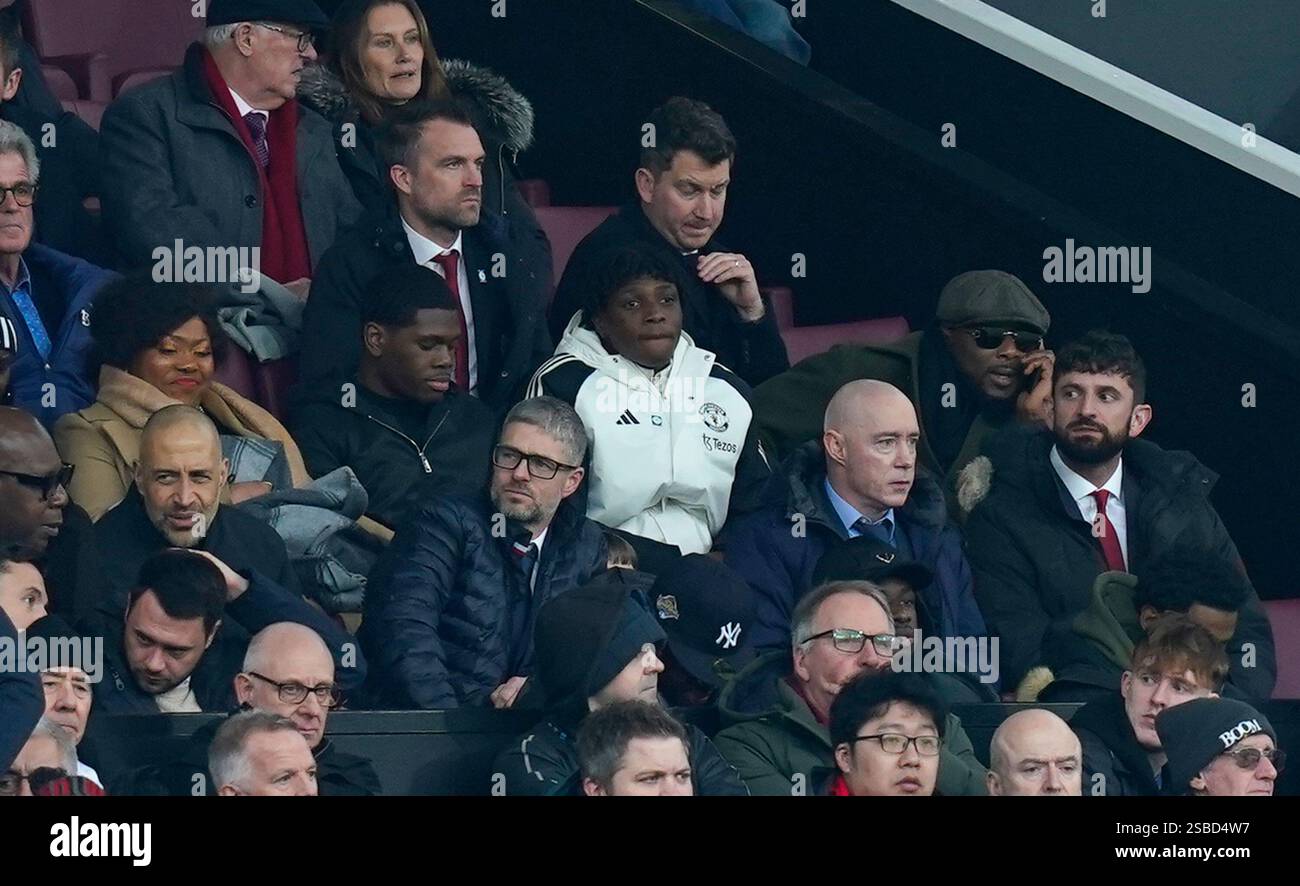 Manchester, UK. 2nd Feb, 2025. New Manchester United signing Patrick ...