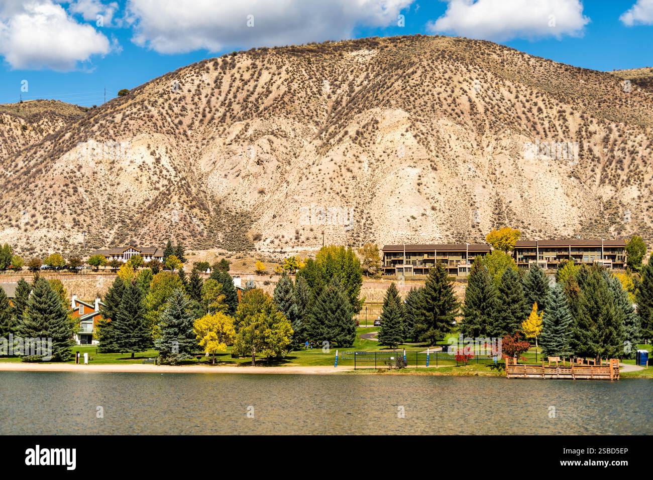 Avon, Colorado small town Nottingham park lake beach for fishing ...