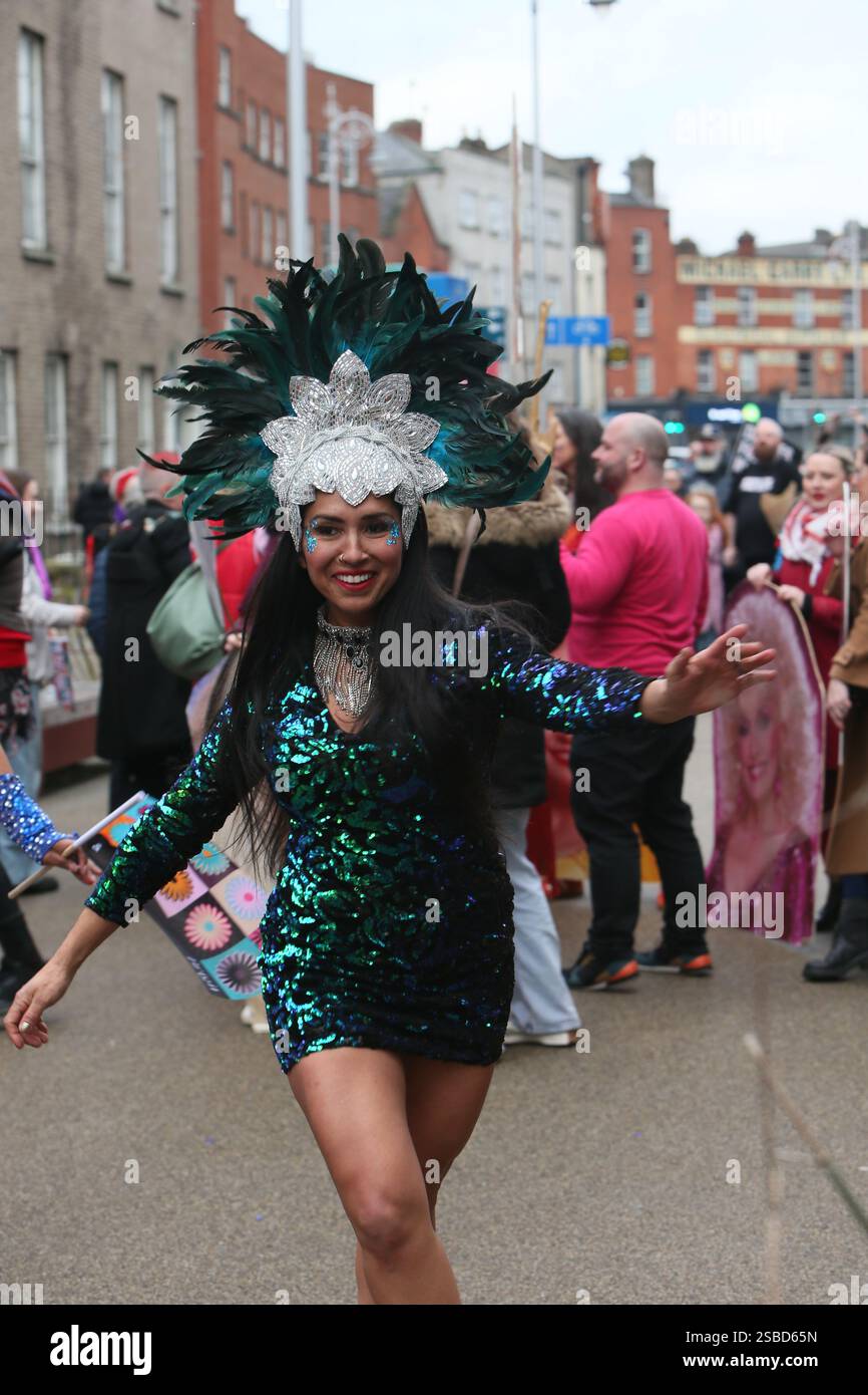 Dublin, Ireland - 02nd February 2025 -people dancing and wearing ...