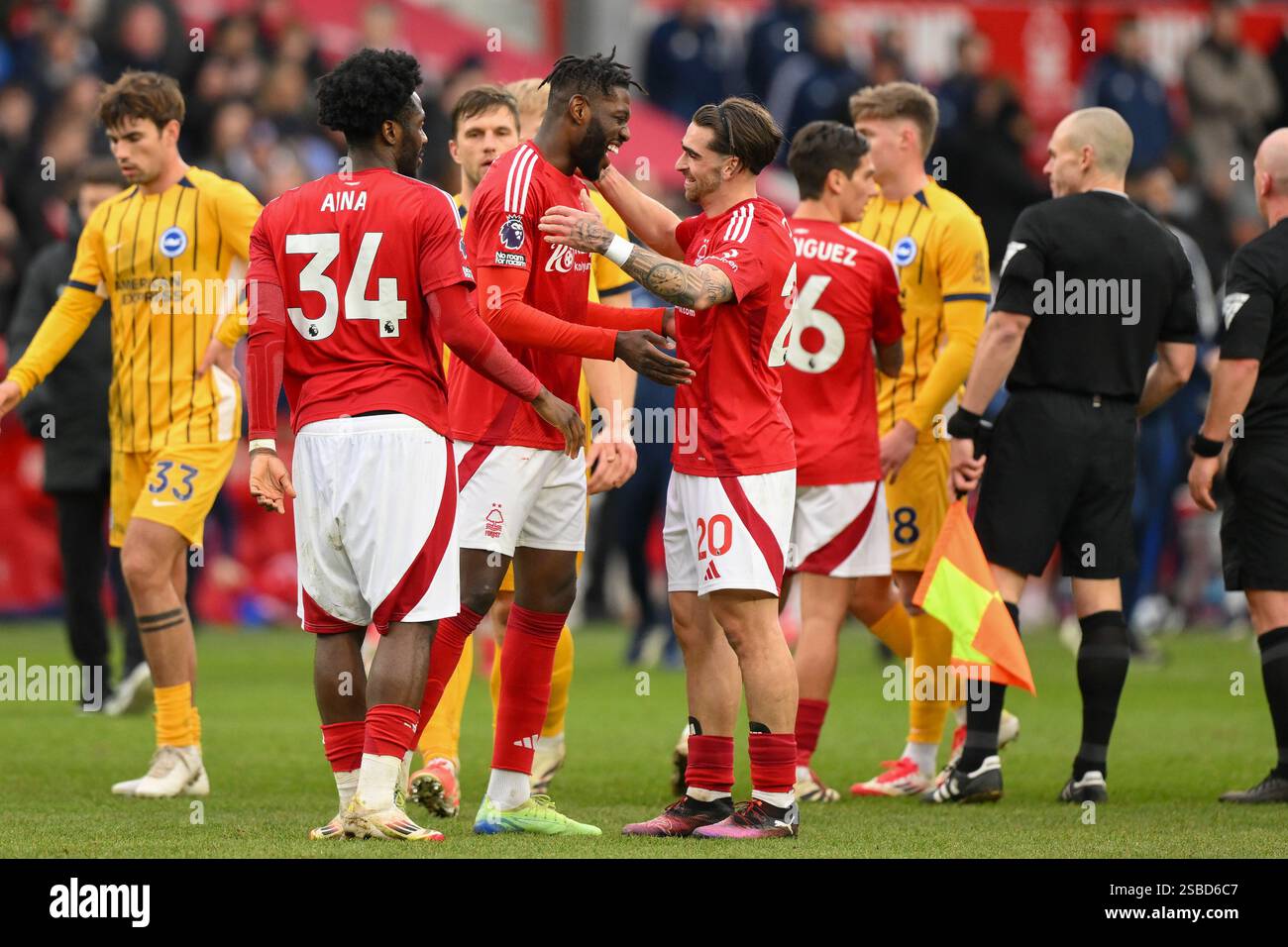 Ibrahim Sangare of Nottingham Forest and Jota Silva of Nottingham ...