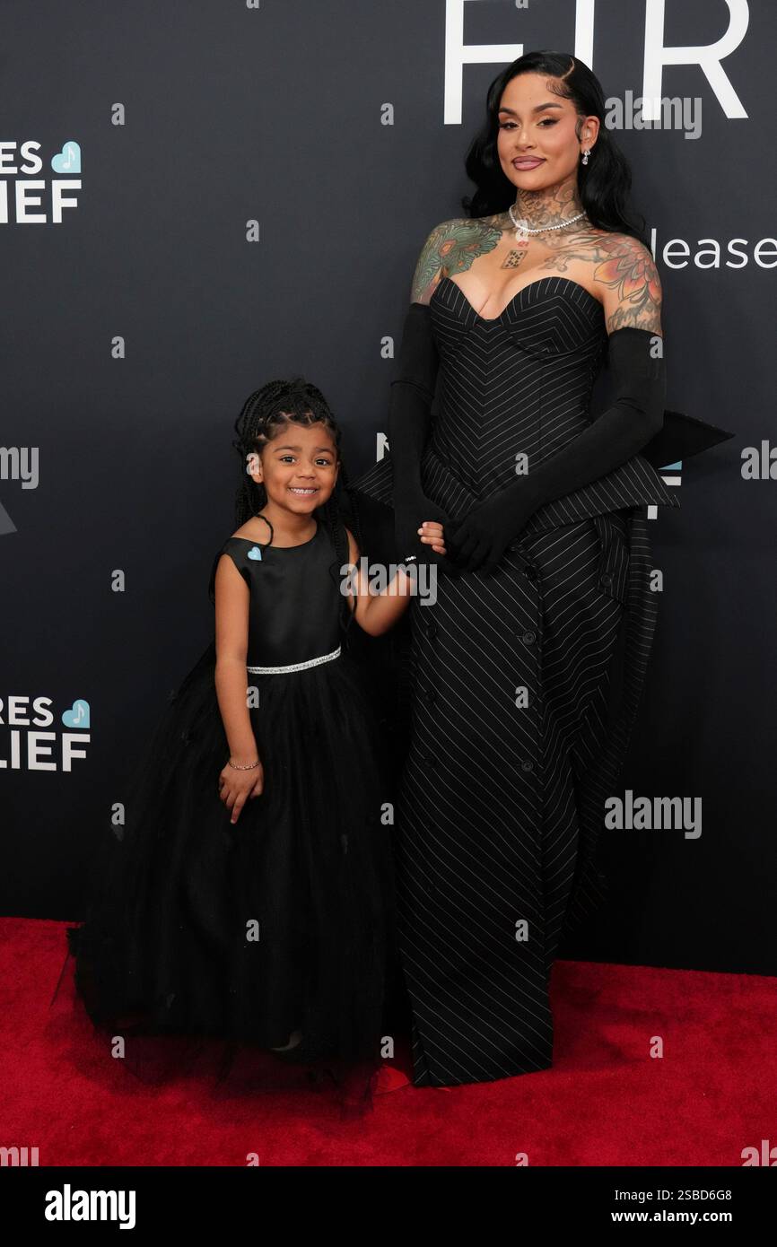 Adeya Young-White, left, and Kehlani arrive at the 67th annual Grammy ...