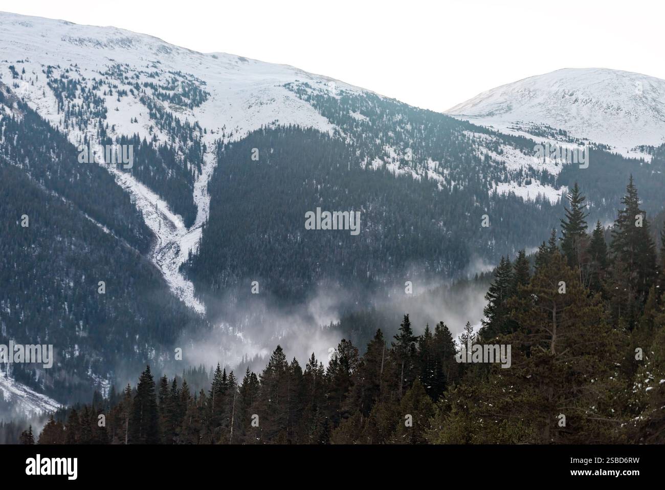 Colorado Western Slope near Frisco snow capped rocky mountains of Gore ...