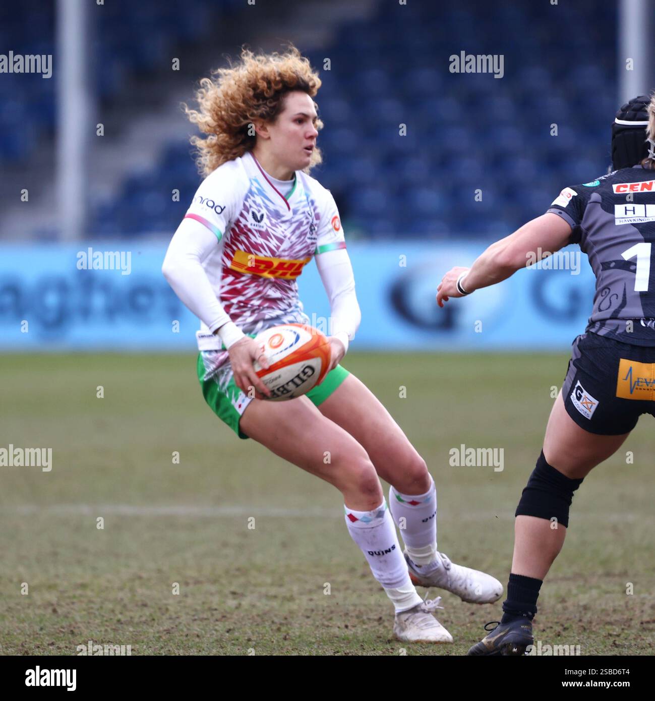 Exeter, Devon, UK. 2nd Feb, 2025. PWR Professional Women's Rugby Exeter ...