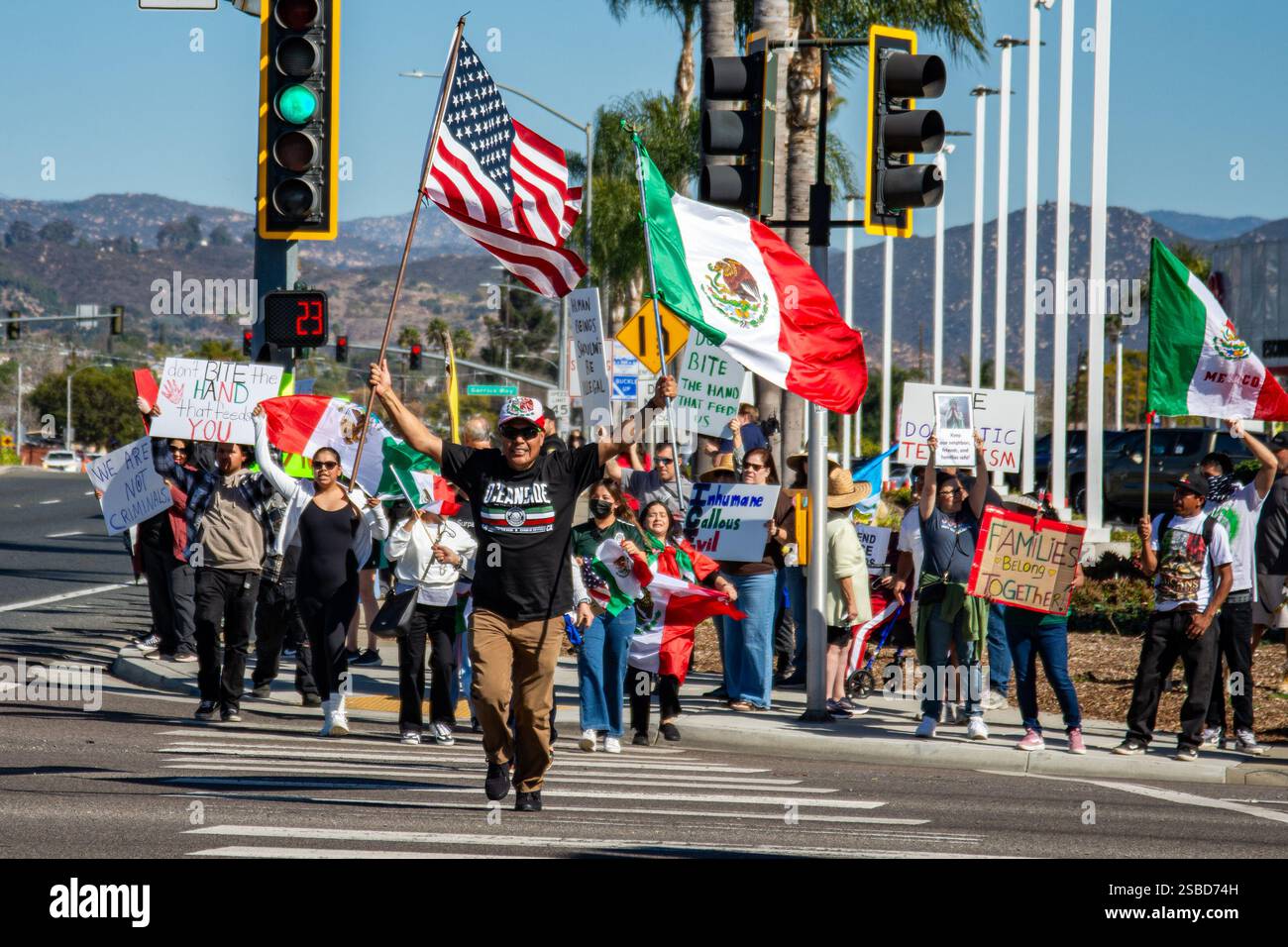 Escondido, USA. 02nd Feb, 2025. Escondido, California, residents ...