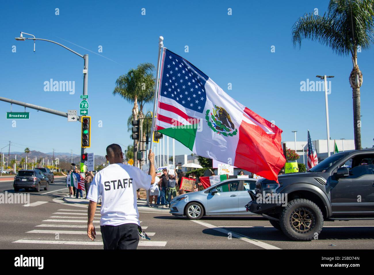 Escondido, USA. 02nd Feb, 2025. Escondido, California, residents ...