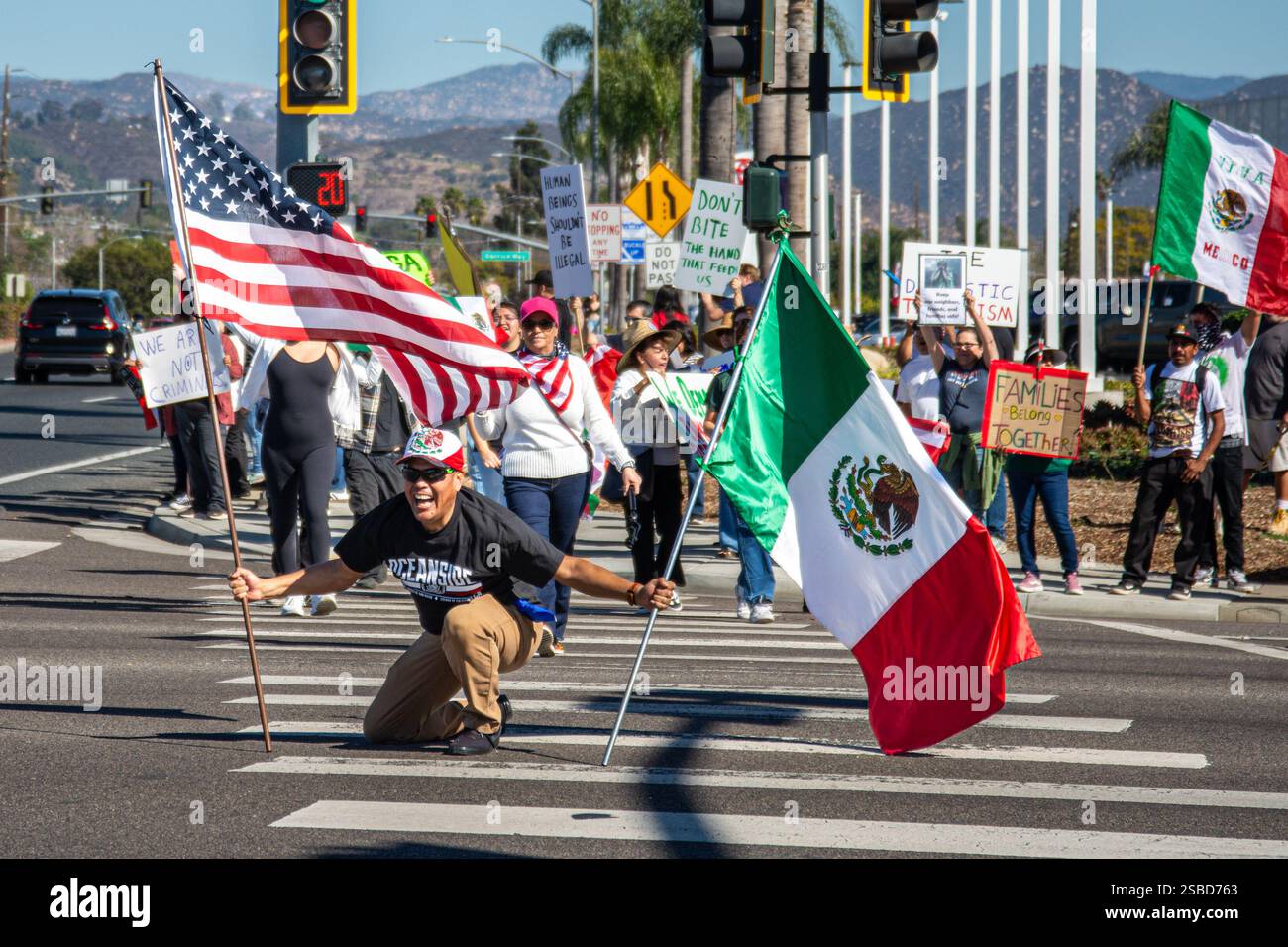 Escondido, USA. 02nd Feb, 2025. Escondido, California, residents ...