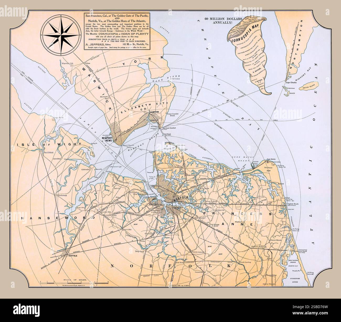 The 1896 Cornucopia map of the Norfolk Metropolitan Area: The ...