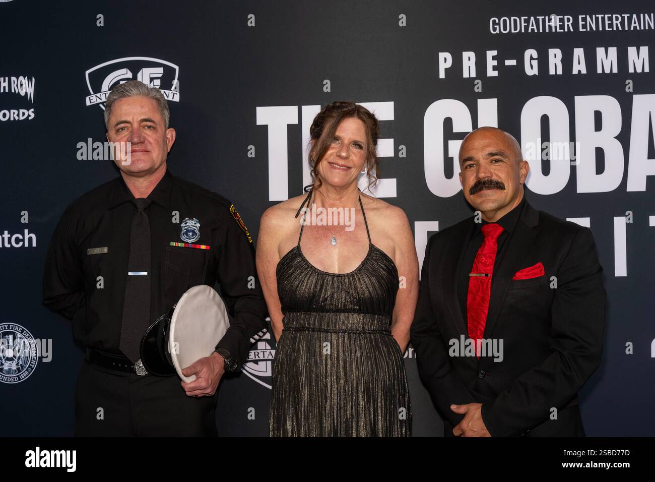 Firefighters John Stulhman, Firefighter widow Kate Munoz, Eric Gonzalez ...