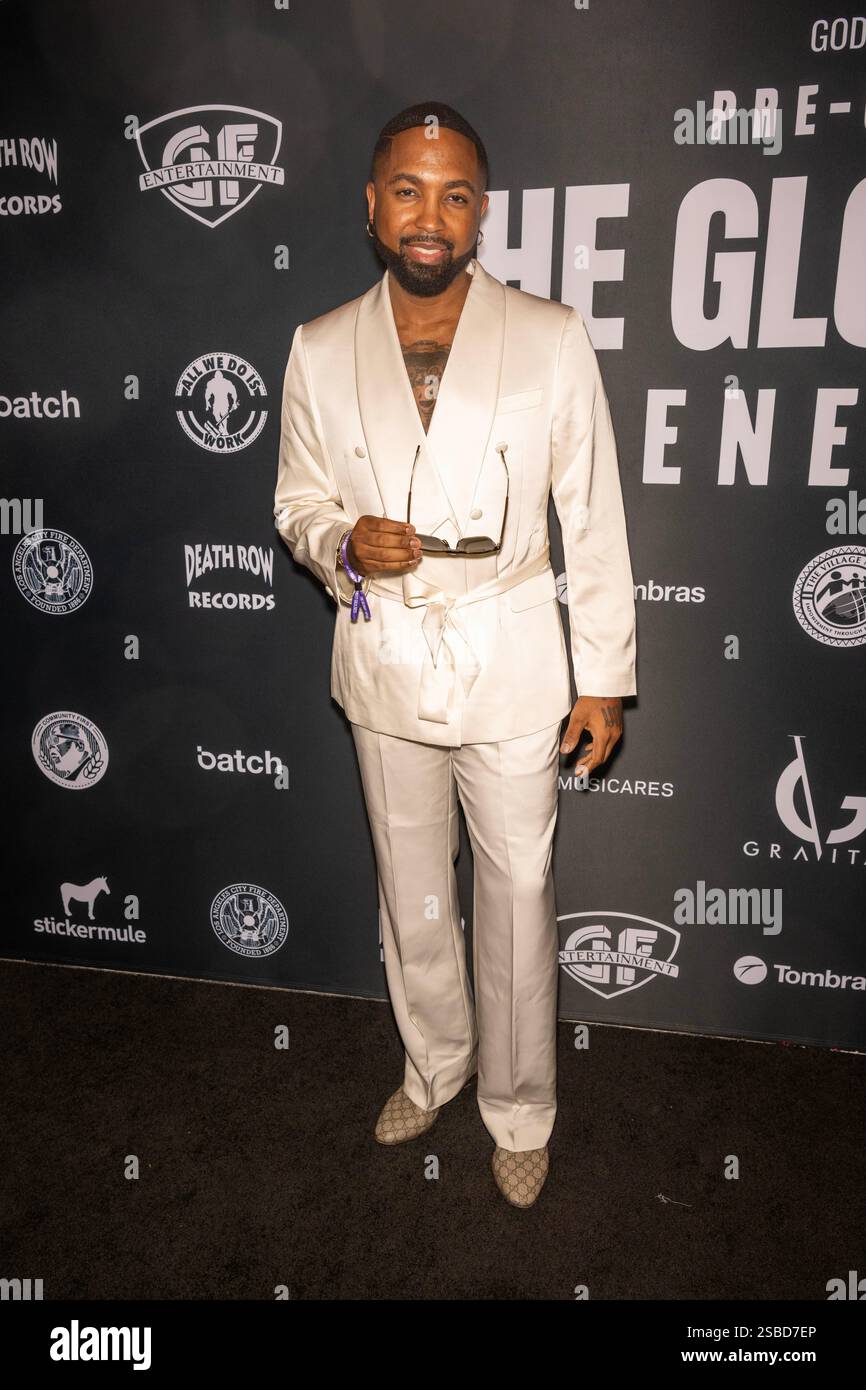 Singer Sam Pounds attends Godfather Entertainment Presents Pre-Grammy's ...