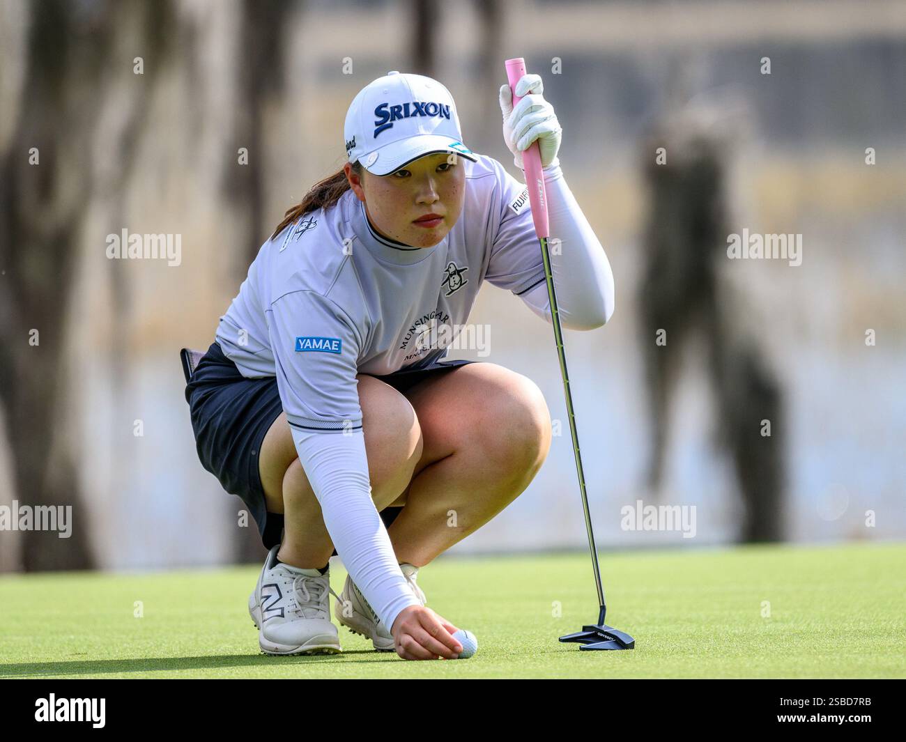 Orlando, FL, USA. 2nd Feb, 2025. Rio Takeda of Japan on the 18th green ...
