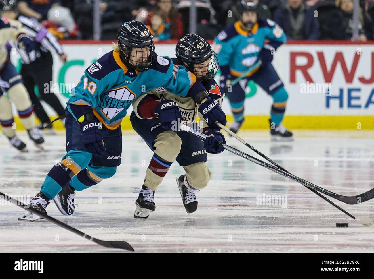 Newark, NJ, USA. 02nd Feb, 2025. New York Sirens forward Noora Tulus ...