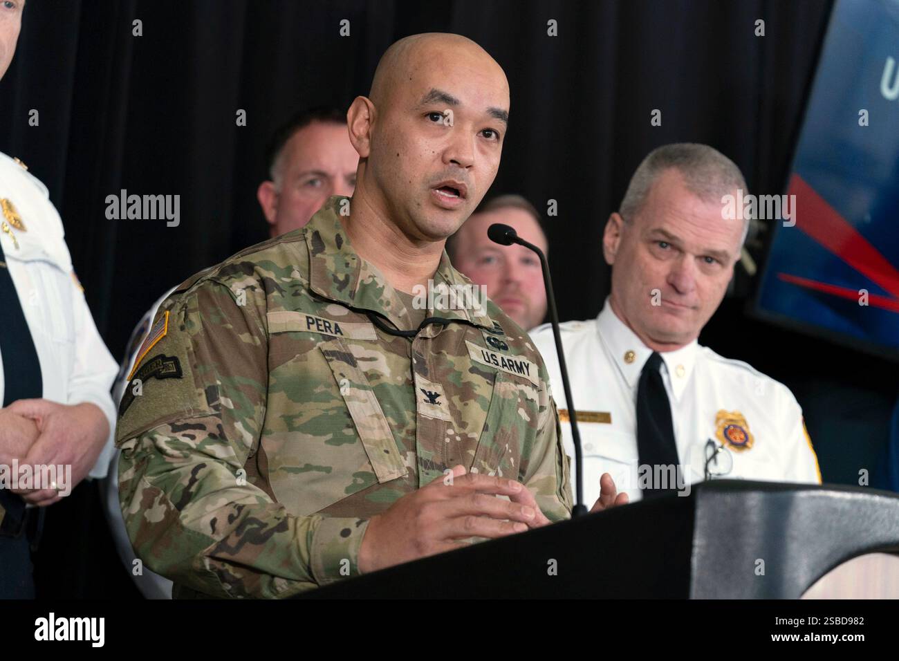 Col. Francis Pera, commander of the U.S. Army Corps of Engineers ...