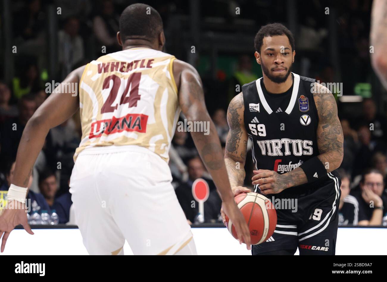 Rayjon Tucker (Virtus Bologna) during the LBA italian A1 series ...