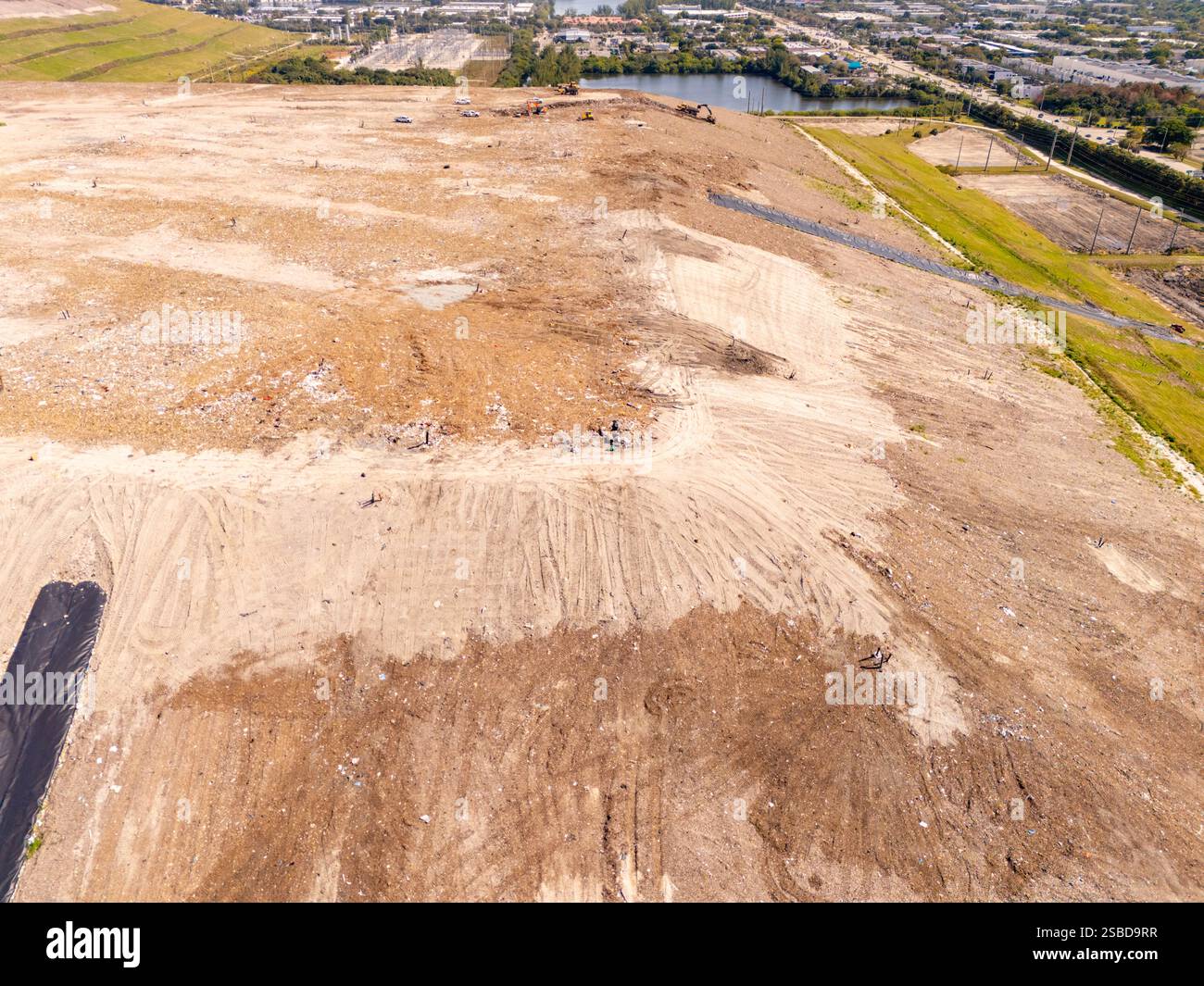 Aerial stock photo Monarch Hill landfill Pompano Beach Florida 2025 ...
