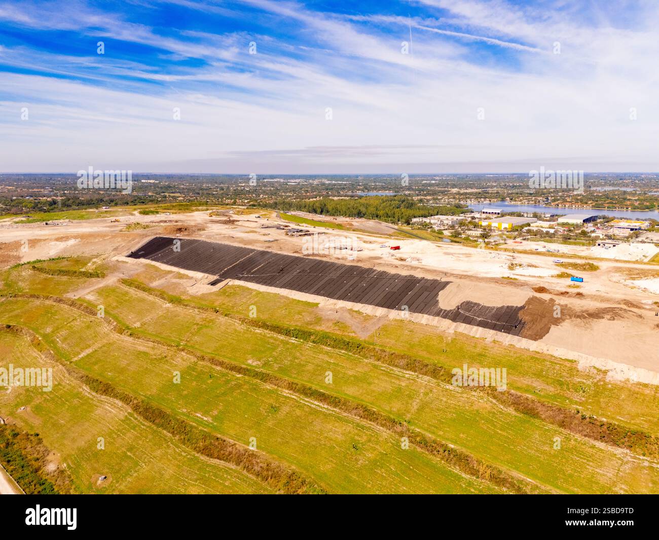 Aerial stock photo Monarch Hill landfill Pompano Beach Florida 2025 ...