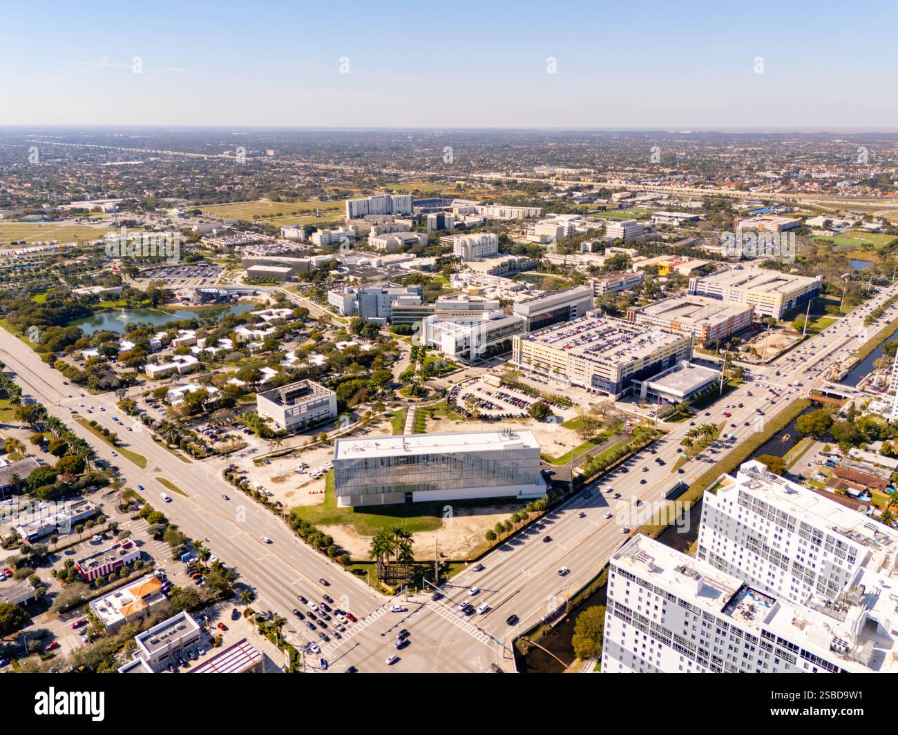 Miami, FL, USA - January 29, 2025: Aerial stock photo FIU Florida ...