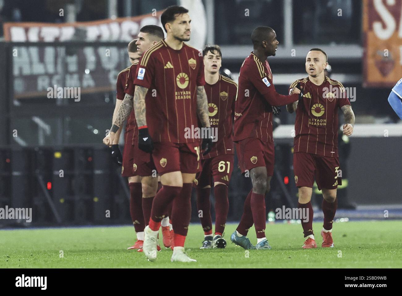 Rome, Italy. 02nd Feb, 2025. Romaâ??s Spanish defender Angelino ...