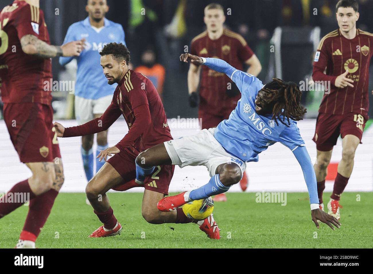 Rome, Italy. 02nd Feb, 2025. Romaâ??s Dutch defender Devyne Rensch ...