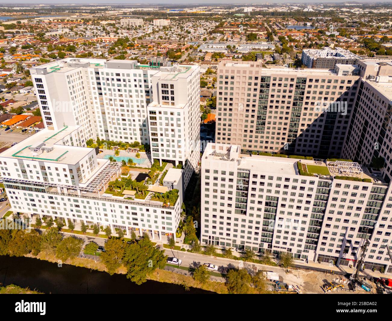 Miami, FL, USA - January 29, 2025: Aerial stock photo The One at ...