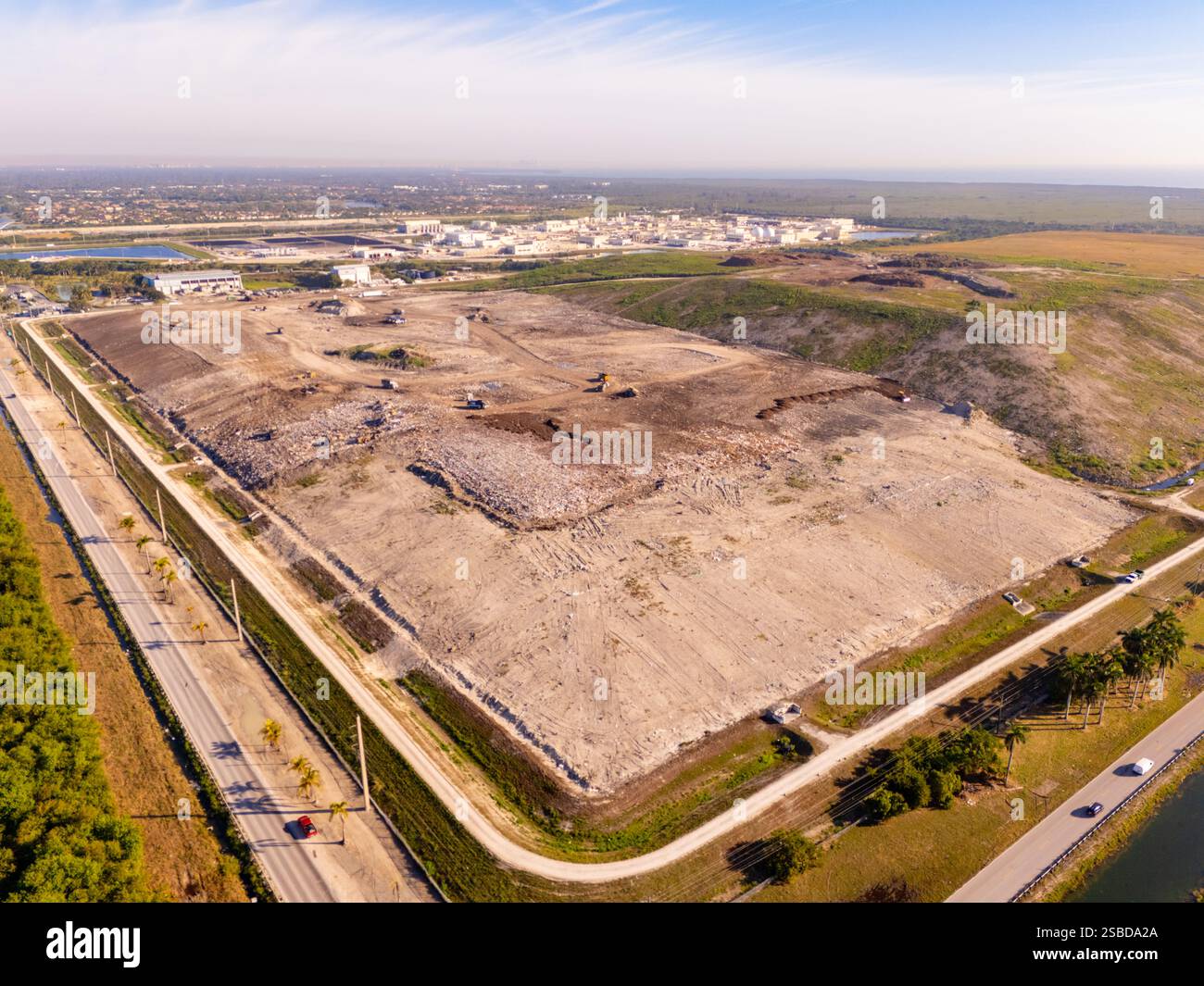 Aerial photo South Dade landfill Miami Florida 2025 Stock Photo - Alamy
