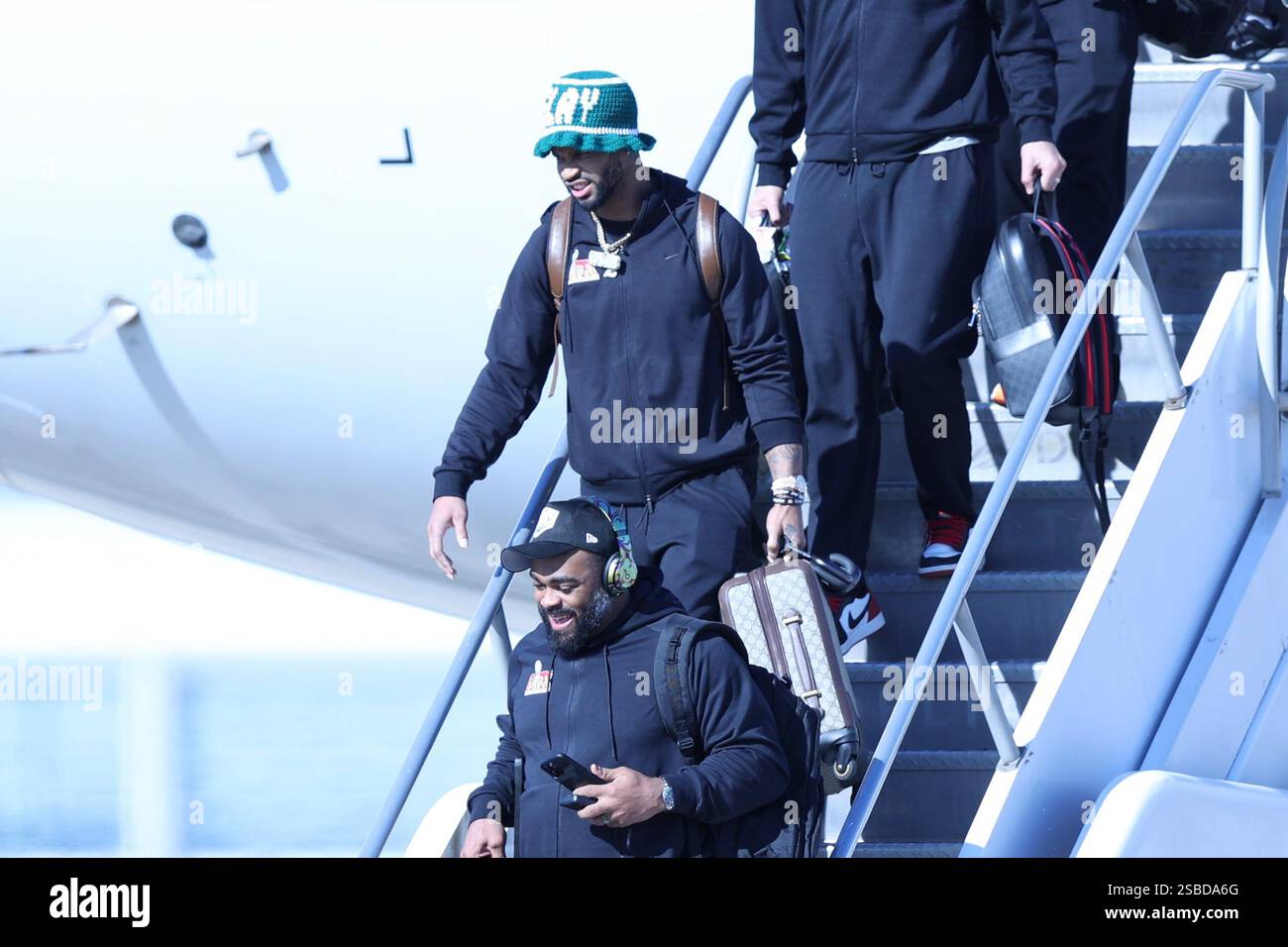 Kenner, United States. 02nd Feb, 2025. Philadelphia Eagles cornerback ...