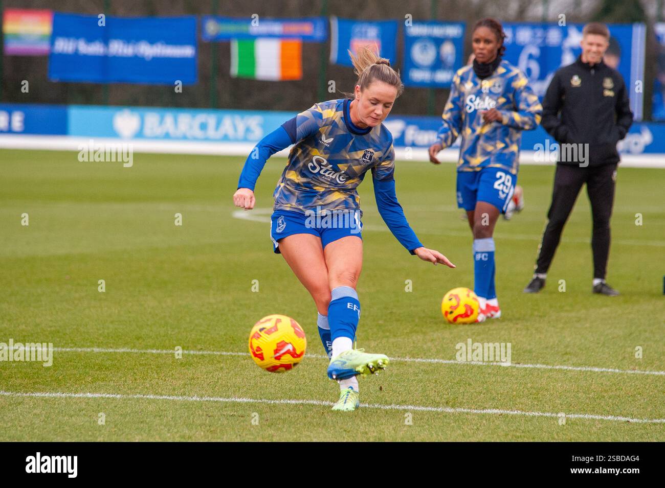 Liverpool, UK. 2nd Feb, 2025. Hayley Ladd (16 Everton) shoots at goal ...