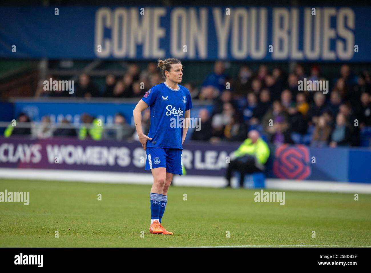 Liverpool, UK. 2nd Feb, 2025. General shot of Hayley Ladd (16 Everton ...