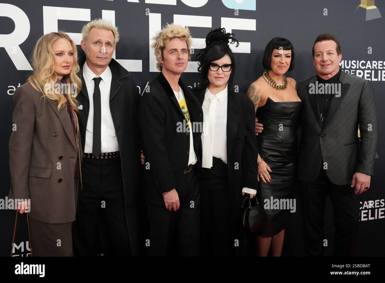 Brittney Cade, from left, Mike Dirnt, Billie Joe Armstrong, Adrienne ...