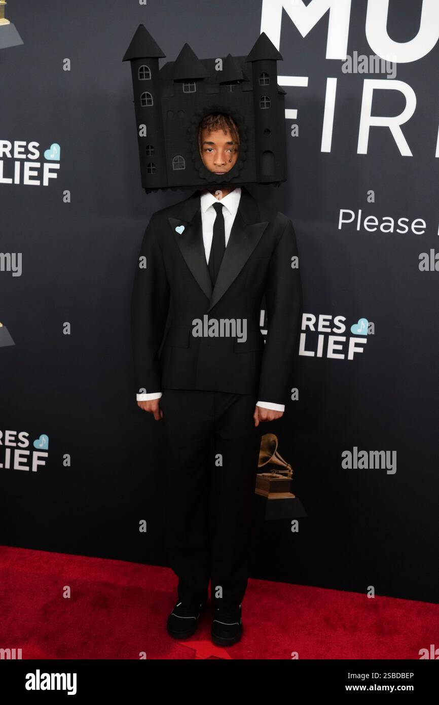 Jaden Smith arrives at the 67th annual Grammy Awards on Sunday, Feb. 2 ...