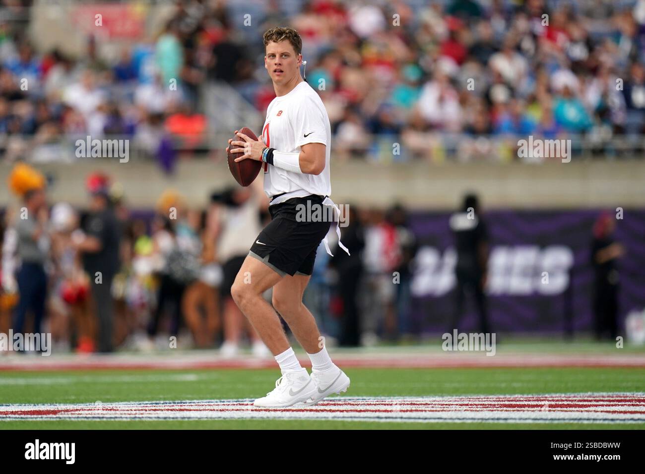 AFC quarterback Joe Burrow, of the Cincinnati Bengals, plays against ...