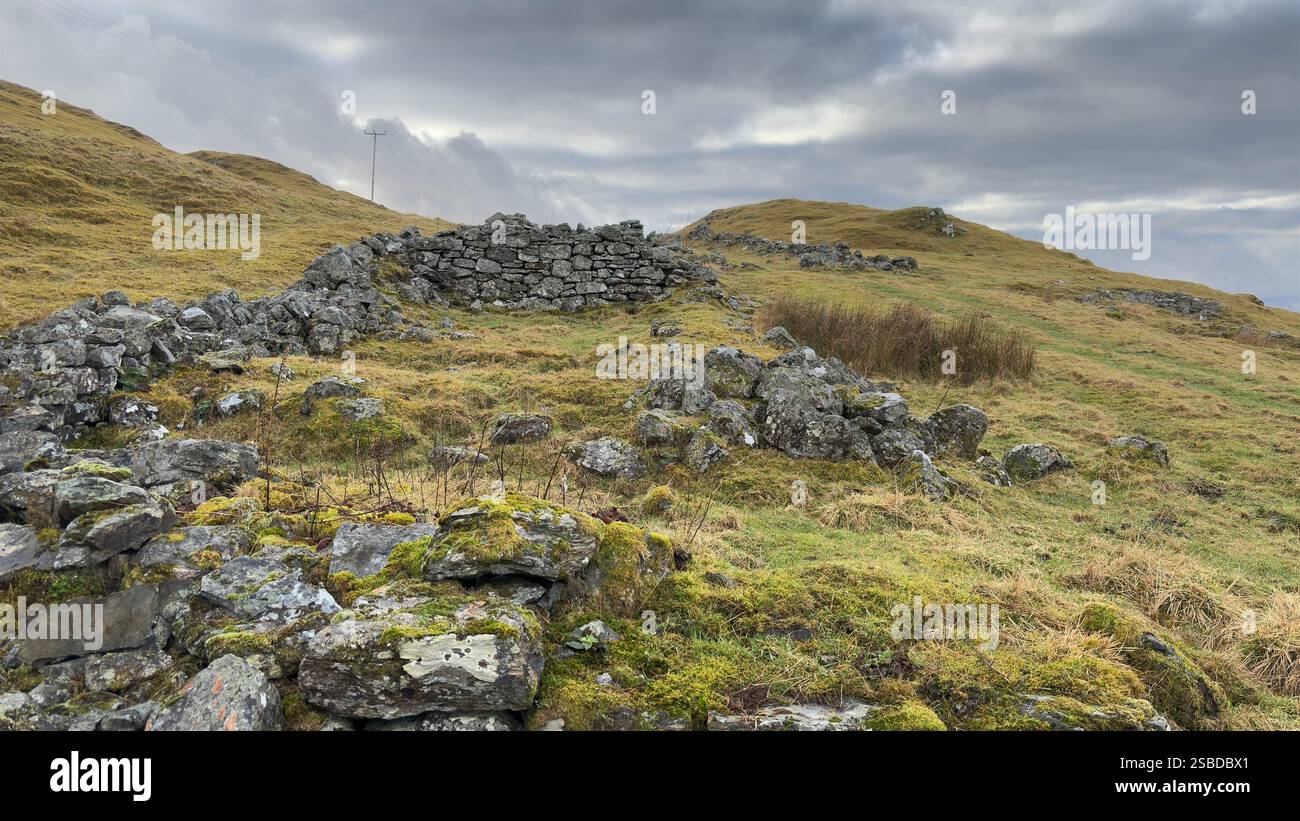 Abandoned copper mine of Tomnadashan. Also known as the Cave of ...