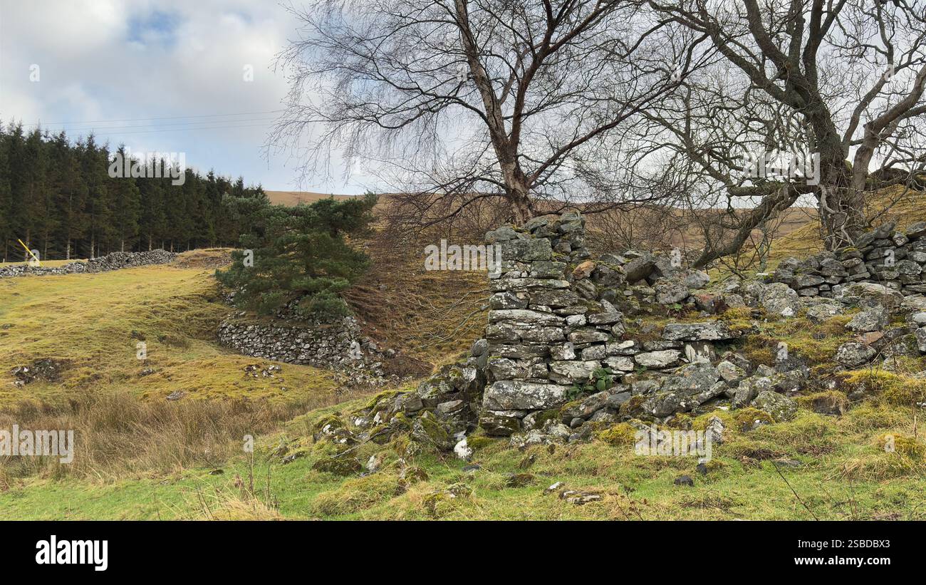 Abandoned copper mine of Tomnadashan. Also known as the Cave of ...