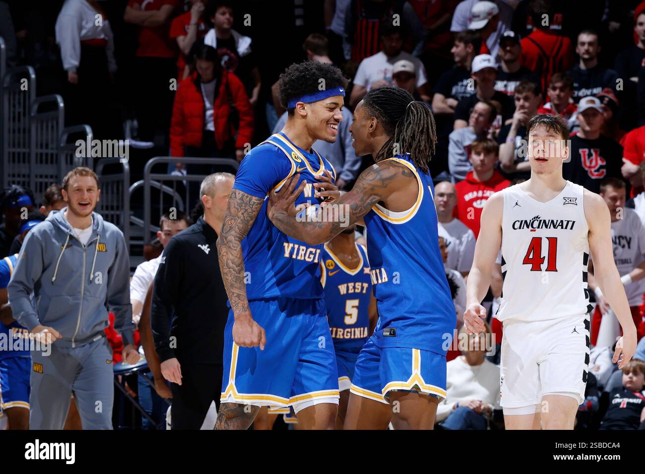 CINCINNATI, OH - FEBRUARY 02: West Virginia Mountaineers guard Jonathan ...