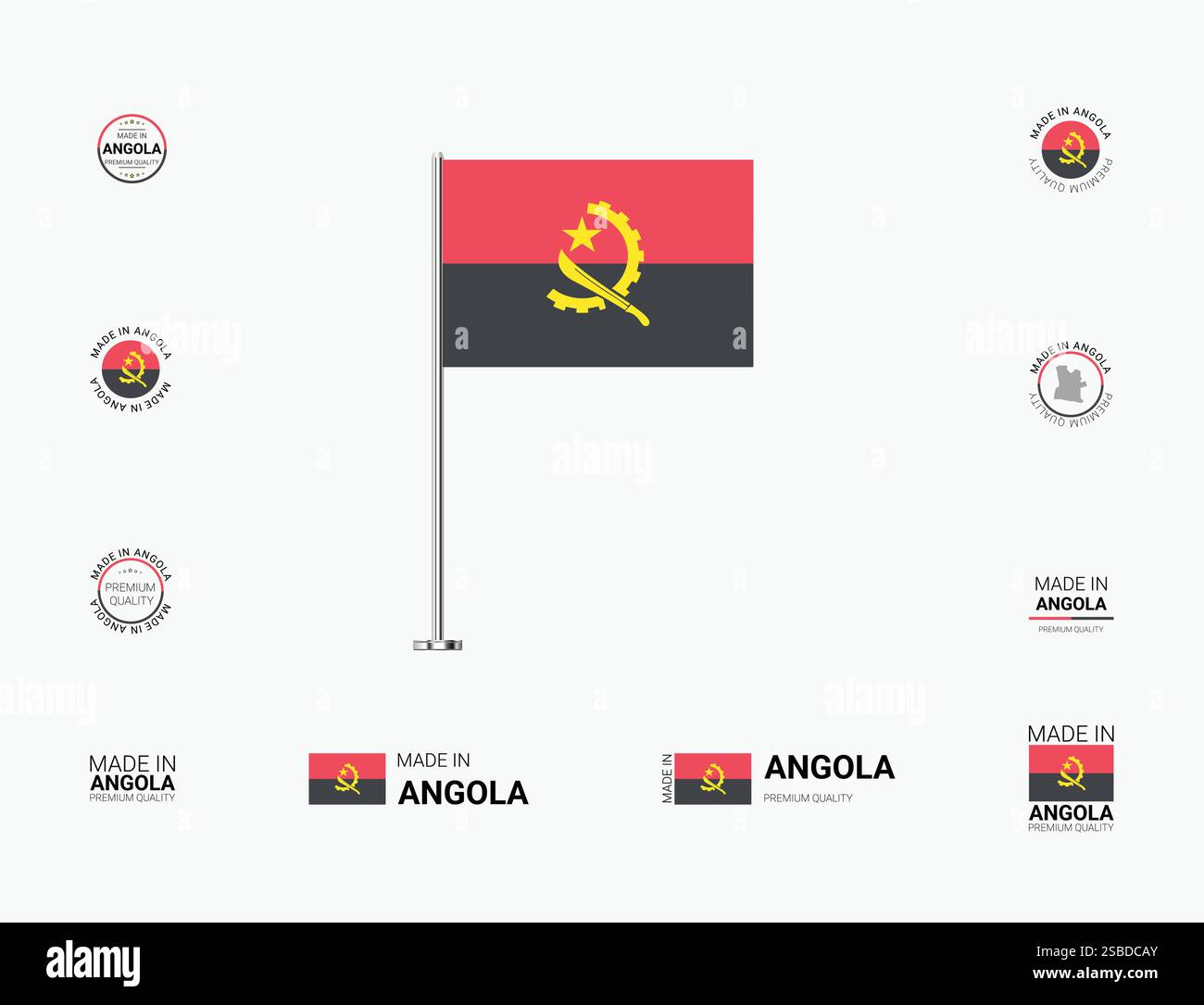 Made in angola logo hi-res stock photography and images - Alamy