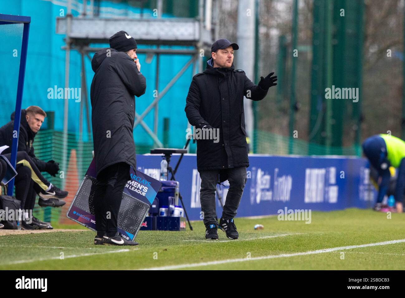 Liverpool, UK. 2nd Feb, 2025. Everton head coach Brain Sorensen gives ...