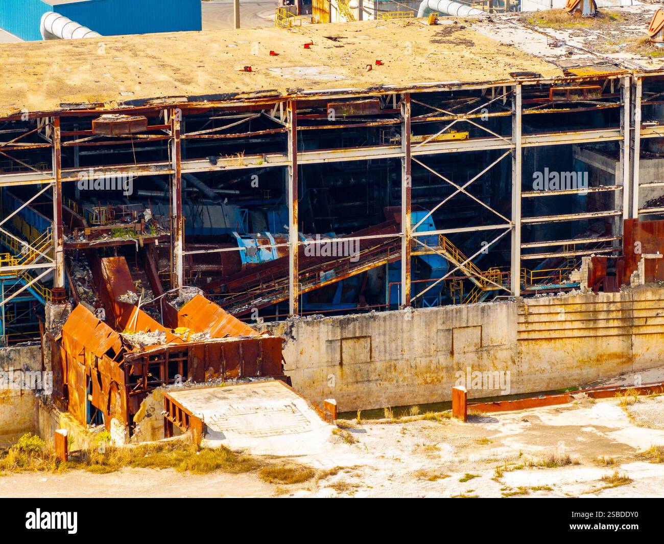 Aerial inspection photo Doral Miami Florida incinerator aftermath fire ...