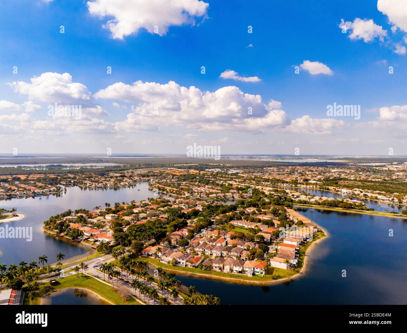 Upscale neighborhoods in Doral Miami Florida Stock Photo - Alamy