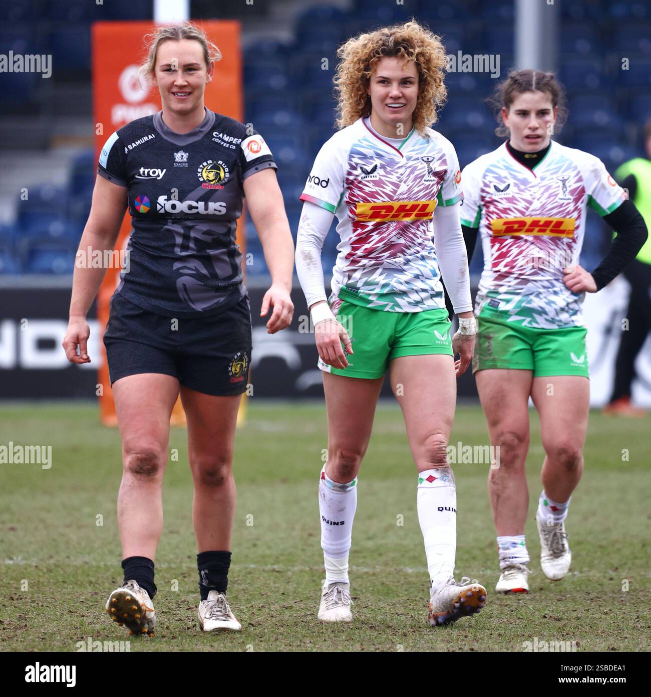 Exeter, Devon, UK. 2nd Feb, 2025. PWR Professional Women's Rugby Exeter ...